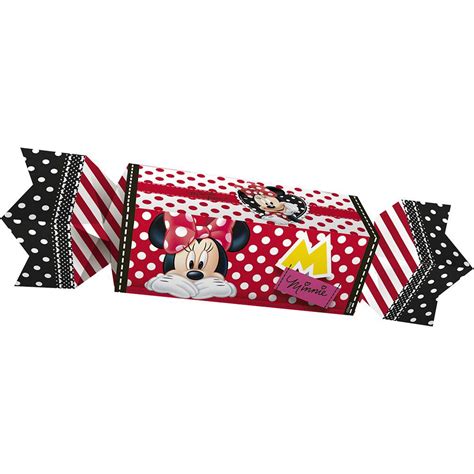 Caixa Bala Minnie Disney Vermelha Regina Festas PT 8 UN Festas