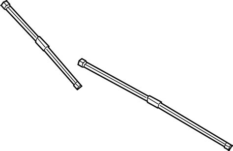 8W1998002 - Blade. Wiper. Windshield. Set. WIP. (Front) - Genuine Audi Part