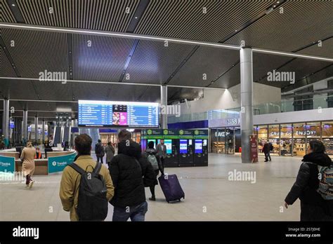 Inside Translink Grand Central Station Belfast Passengers Commuters