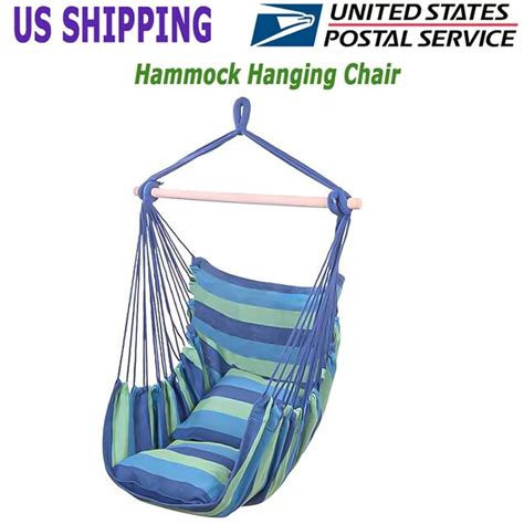 Clearance Hanging Hammock Chair Hanging Swing Chair With 2 Pillows