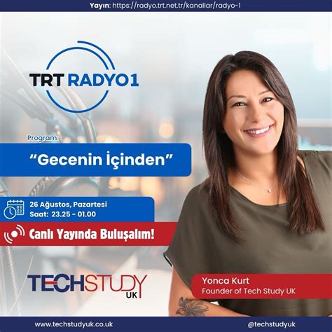 Yonca Kurt Linkedin‘de Trtradyo Gecenini̇çinden Teknoloji