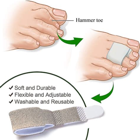 8 Pack Of Hammer Toe Straighteners For Straightening Hammer Toes