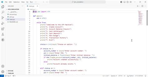 Marudwathi Kusuluru On Linkedin Pythondevelopment Coding Atmsimulation Octanet