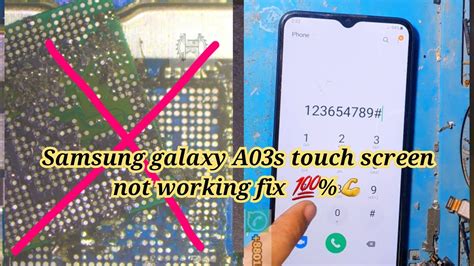 How To Samsung Galaxy A03s Touch Screen Not Working Fix Samsung
