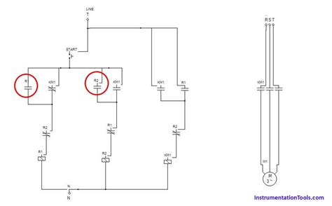 Motor Classic Control Circuits Using Single Push Button