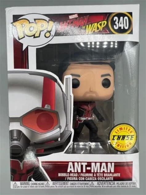 Funko Pop 340 Antman Unmasked Chase Marvel Ant Man And The Wasp