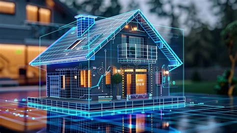 3d Digital Model Of A Modern House Showcasing Architectural Design And