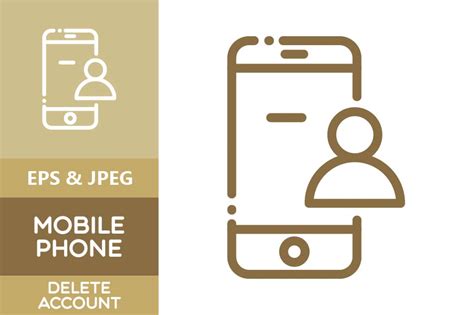 Mobile Phone Icon Delete Account Graphic By Beldonbenediktus