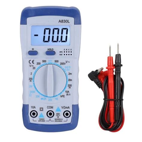 Multimètre Numérique Détecteur De Courant Tension Ac Dc Multimètre Multifonctionnel À Ecran Lcd