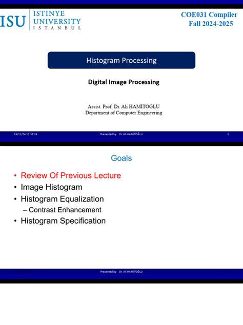 Lecture 5 1 Histogram Processing Pdf Vision Multidimensional Signal Processing