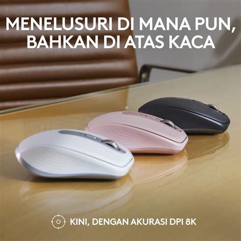 Jual Mouse Logitech MX Anywhere 3S Wireless Bluetooth Silent Rechargeable Original Terbaru
