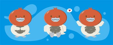 Premium Vector Set Of Cute Redhead Duck