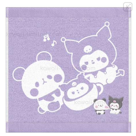 Japan Sanrio × Mochimochi Panda Jacquard Embroidered Towel Handkerchief