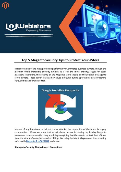 Ppt Top 5 Magento Security Tips To Protect Your Estore Powerpoint
