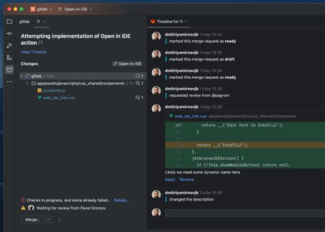 jetbrains ide 中的 gitlab 支持 知乎