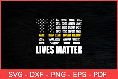 Tow Lives Matter Thin Yellow Line Tow Graphic By Craft Drawing