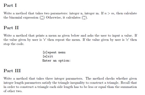 Solved Write A Method That Takes Two Parameters Integer N
