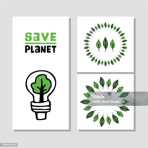 손으로 그린 생태 카드 템플릿 환경 문제에 대한 벡터 일러스트 환경 보존 웹 배너 생태의 포스터 복원 지구 저장 지구의 날 배너 환경 P 0에 대한 스톡 벡터 아트 및 기타