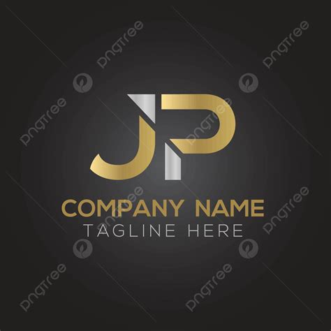 Vector Template For Innovative Jp Letter Logo Design With Interlinked