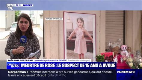 Meurtre De Rose Le Suspect De 15 Ans Avoue Avoir Noyé La Fillette De 5 Ans