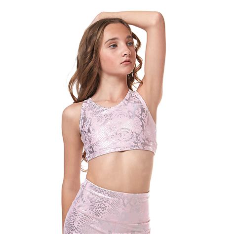 Vitality V Neck Crop Top Pink Snake Dragonwing