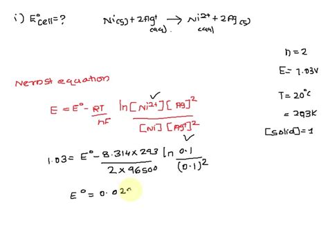 Solved Calculate The Cell Potential Of The Following Cell