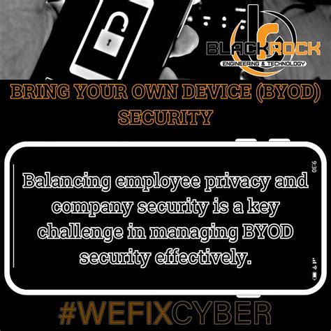 Black Rock Engineering And Technology On Linkedin Wefixcyber Infosec Cybersecurity Byod