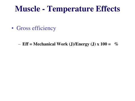 Ppt Muscle Temperature Effects Powerpoint Presentation Free