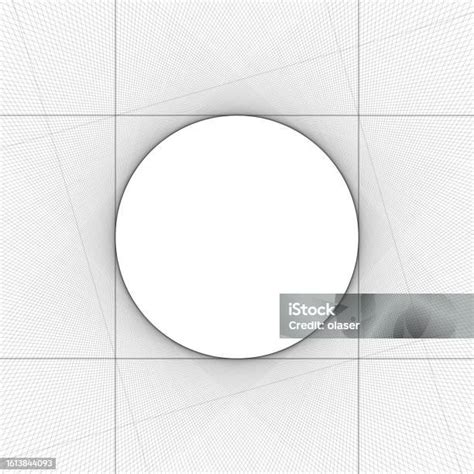 Circle Outlined By Tangential Lines Stock Illustration Download Image Now Abstract