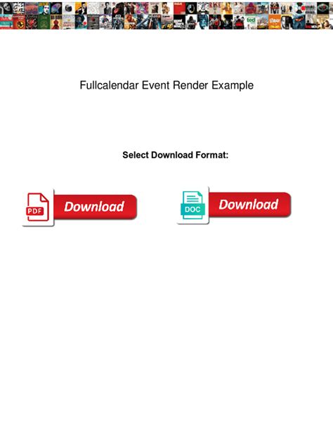 Fillable Online Fullcalendar Event Render Example Fullcalendar Event