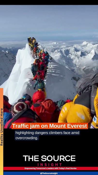 Massive Traffic Jam On Mount Everest Highlighting Dangers Climbers
