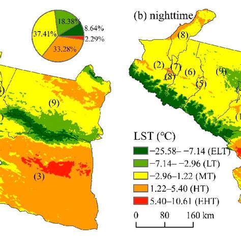 The Spatial Distribution Of Av From 2005 To 2021 Note The Numbers