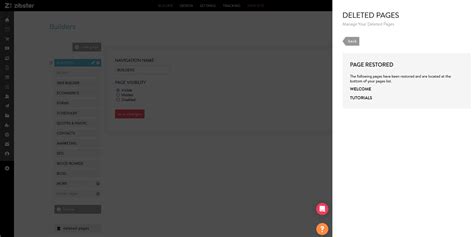 How Can I Recover A Deleted Page From My Website Zibster Knowledge Base