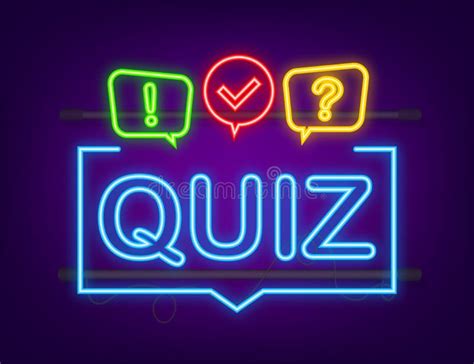 Quiz Logo With Speech Bubble Symbols Concept Of Questionnaire Show