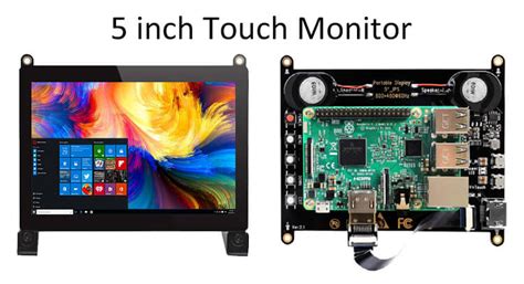 5 Inch Touch Monitor With Capacitive Touch Screen 800x480 Hd Mi Usb