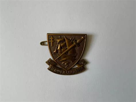 INSIGNE DE BÉRET vert du 1er bataillon F M Commando Cdt Ph Kieffer