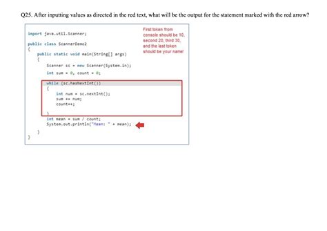 Solved Q25 After Inputting Values As Directed In The Red