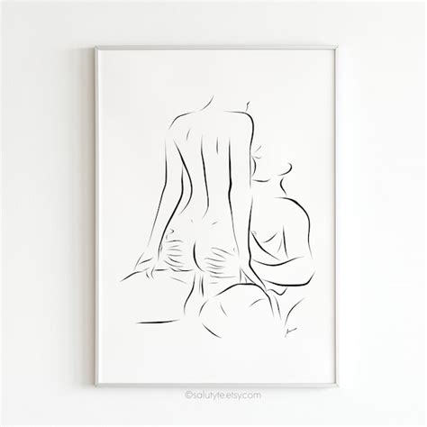 Sex Line Art Etsy