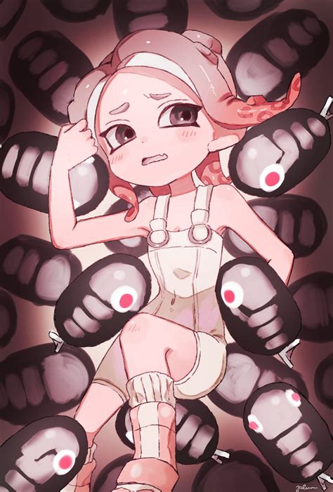 Octoling Player Character Octoling Girl Agent 8 And Swarming
