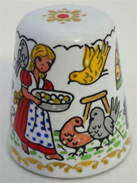 Cinderella La Cenicienta Steinböck Thimble Thimble Dedal Fingerhut Dedales Cenicienta Cobre