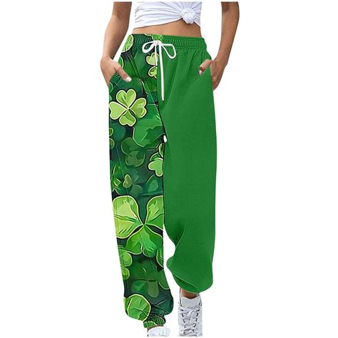 Alllist With Pockets Women Sweatpants St Patricks Day Elastic Waist