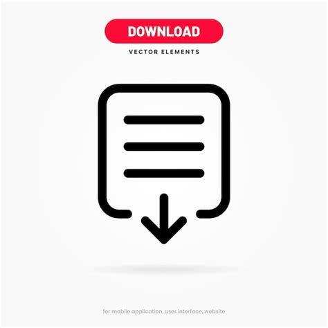 Premium Vector 3d Download Button Icon Upload Icon Down Arrow Bottom