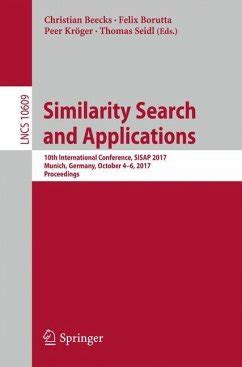 Similarity Search and Applications Fachbuch bücher de