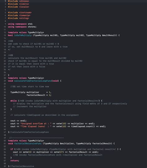 Factorial Overflow Detection In This Assignment The