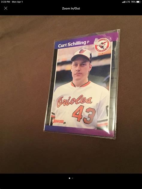 1989 Donruss Curt Schilling Baseball Card For Sale In Waianae HI OfferUp
