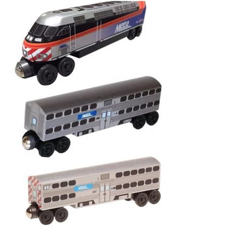 Metra Toy Train Cars