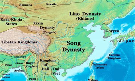 Song Dynasty Map China 1000 Ad Nations Online Project