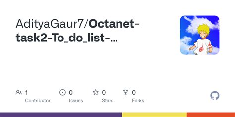 Github Adityagaur Octanet Task To Do List Byadgaur Github Io