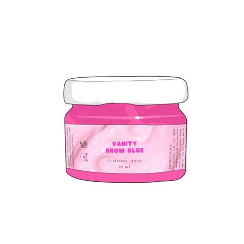 Pink Hair Paste Jar Illustration