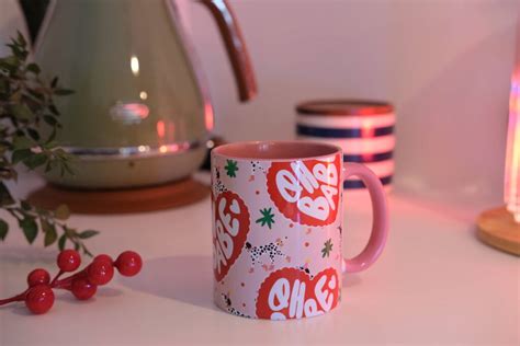 Oh Babe Typography Mug By Hello Melody